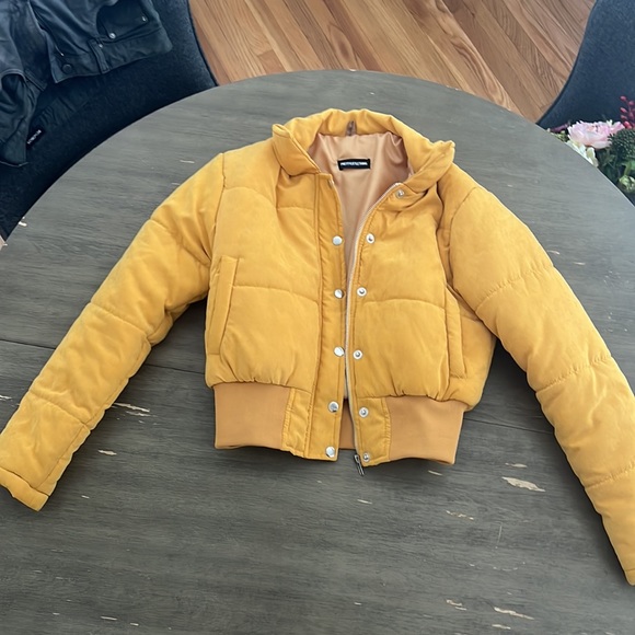 PrettyLittleThing | Jackets & Coats | Yellow Puffer Jacket | Poshmark